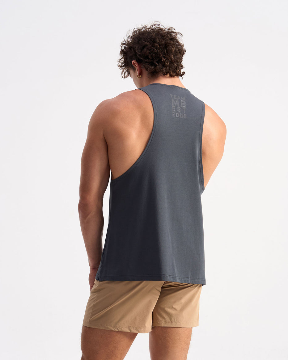 Pulse Tank - Gunmetal | Men's Tank Tops | TEAMM8 – TEAMM8 Australia
